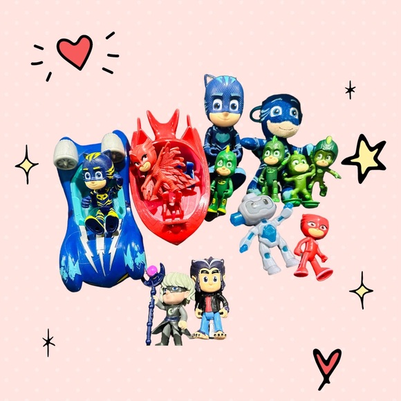pj masks | Toys | Bundle Pj Mask Toys 2 Dolls And 2 Vehicles | Poshmark